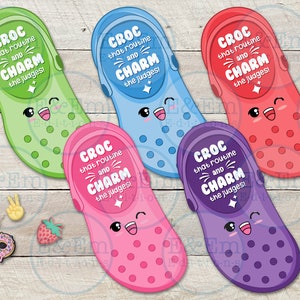 Croc That Routine and Charm the Judges Good Luck Tags, 5 Colors ...