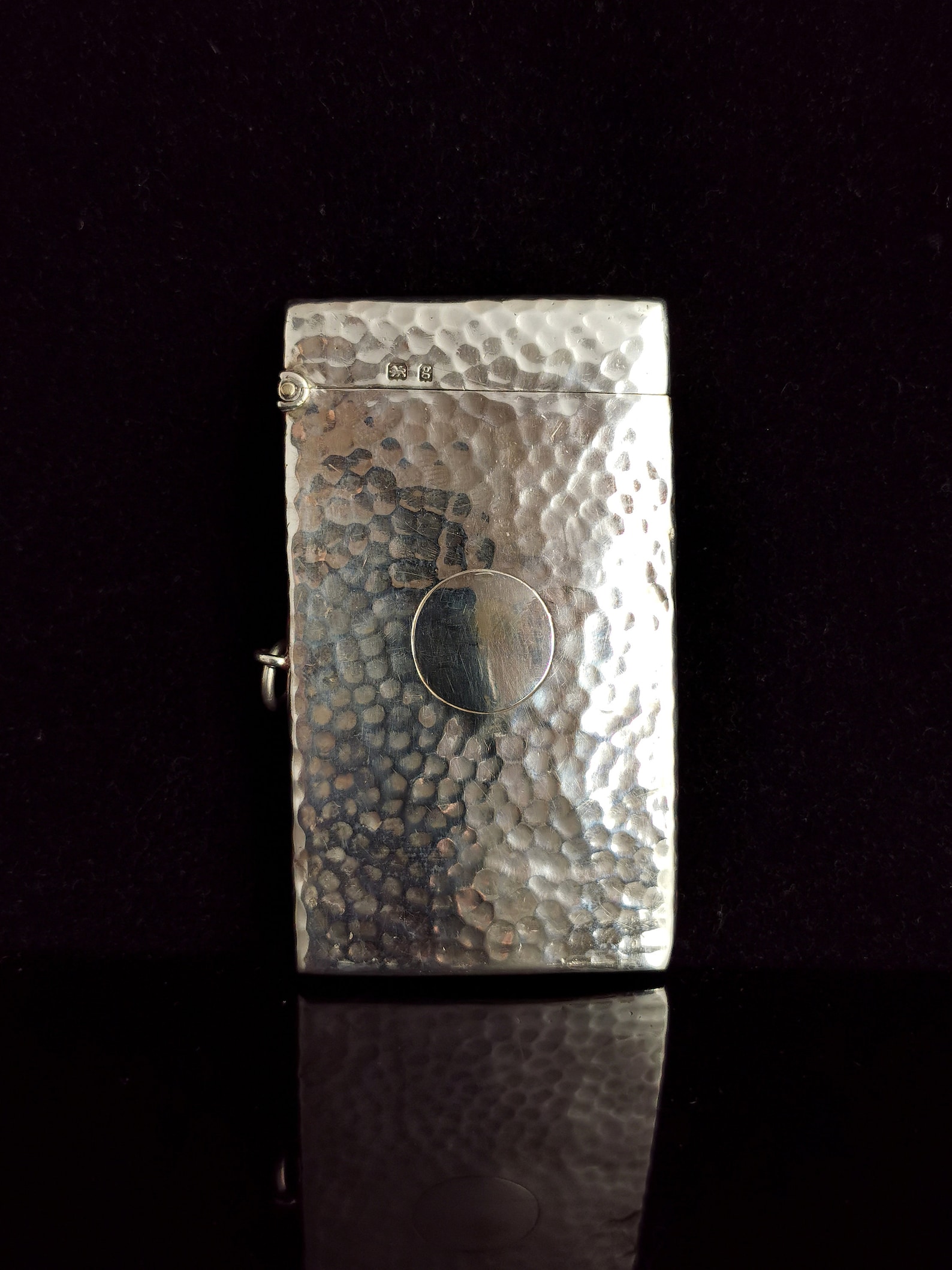 Antique Silver Card Case, Hammered, Edwardian - Etsy