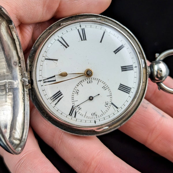 Sterling Silver Pocket Watch - Etsy UK
