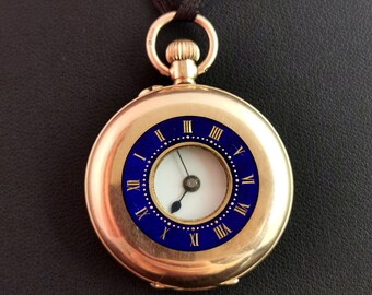 Blue Pocket Watch - Etsy