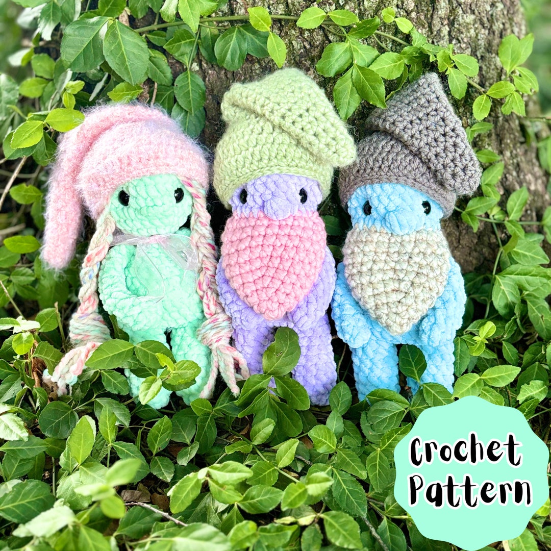 Garden Gnomes Crochet Pattern / Gnome Pattern / Spring Crochet Pattern ...