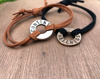 Suede bracelet | Etsy