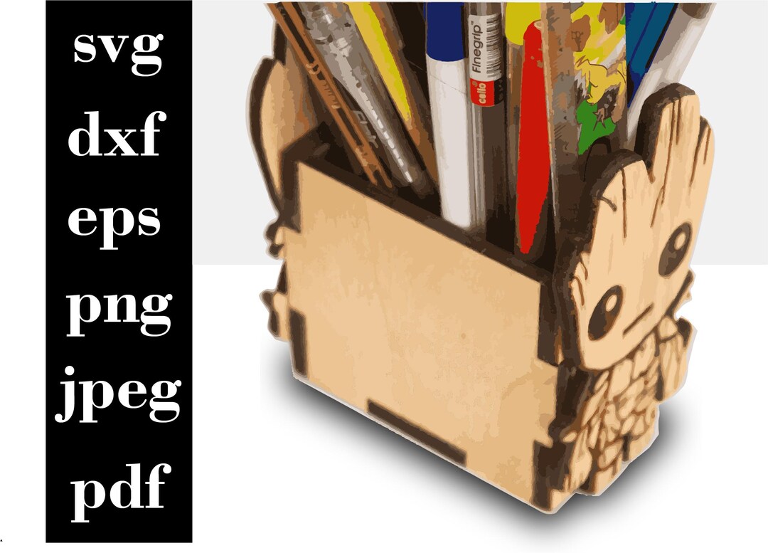 Groot 3d Model Puzzle Baby Groot Laser Instant Download Cut Dxf Cdr Svg ...