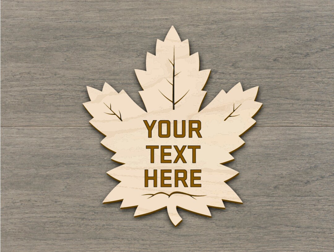 CUSTOM Wooden Maple Leaf, MULTIPLE SIZES, Maple Leaf Cut Out, Laser Cut ...