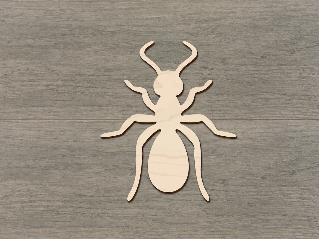 Wooden Ant, Ant, Wood Ant, Plywood Cut,wood Cutout,plywood Figure Laser ...