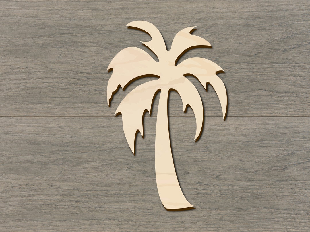 Wooden Palm Tree Shape Palm Tree Shapewood Palmplywood - Etsy