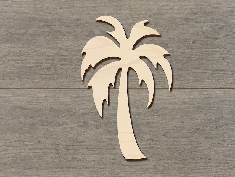 Wooden Palm Tree Shape, Palm Tree Shape,wood Palm,plywood Cut,wood ...
