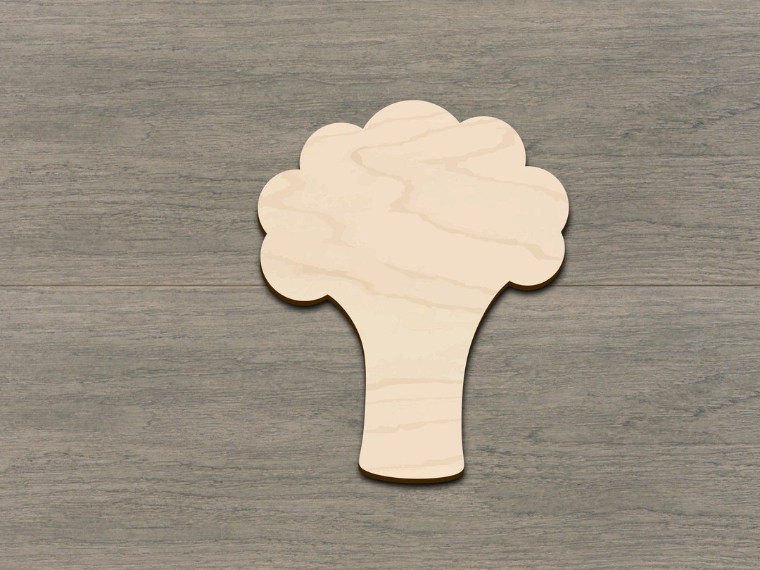 Wooden Broccoli, Broccoli Plant, Wood Broccoli, Plywood Cut,wood Cutout ...