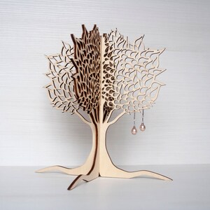 Wood Tree Stand Jewelry Tree Holder Jewelry Tree Organizer - Etsy