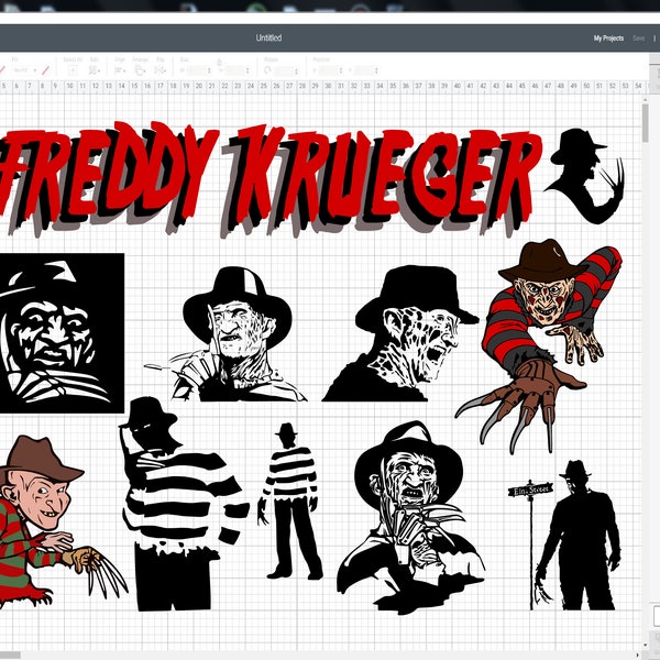 Freddy Krueger Silhouette - Etsy