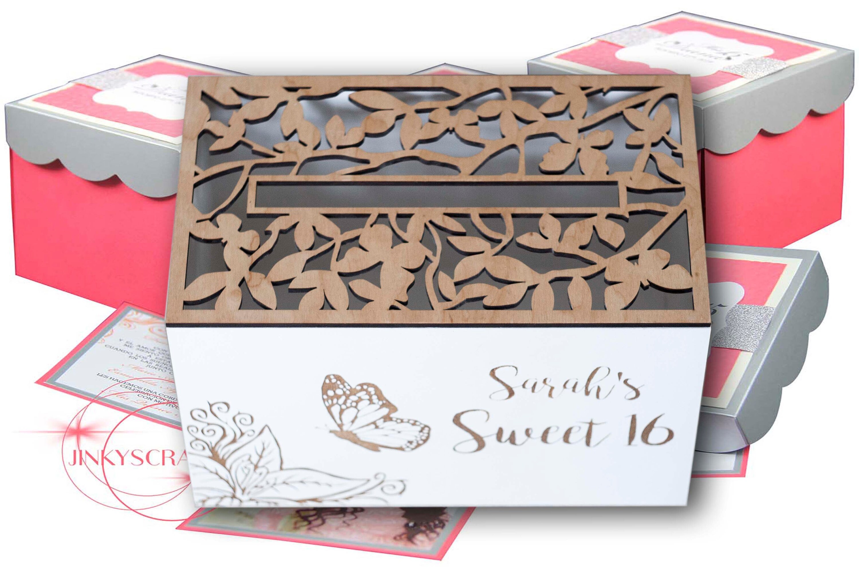Sweet Sixteen Box Card, Custom Sweet Sixteen Birthday Card Box, Sweet ...