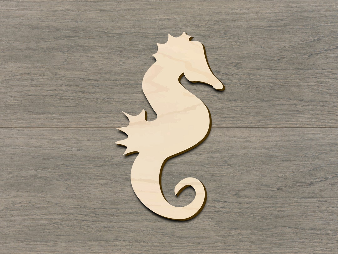 Wooden Seahorse ,seahorse, Plywood Seahorse, Plywood Cut,wood Cutout ...