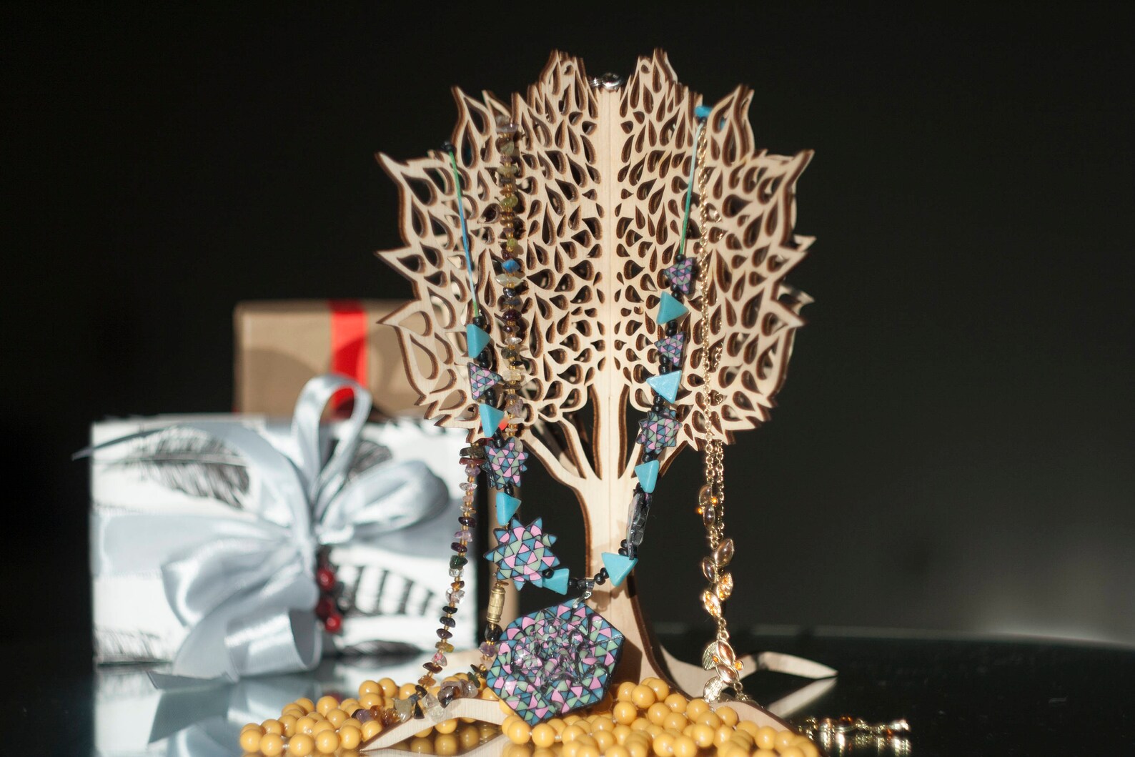 Wood Tree Stand Jewelry Tree Holder Jewelry Tree Organizer - Etsy