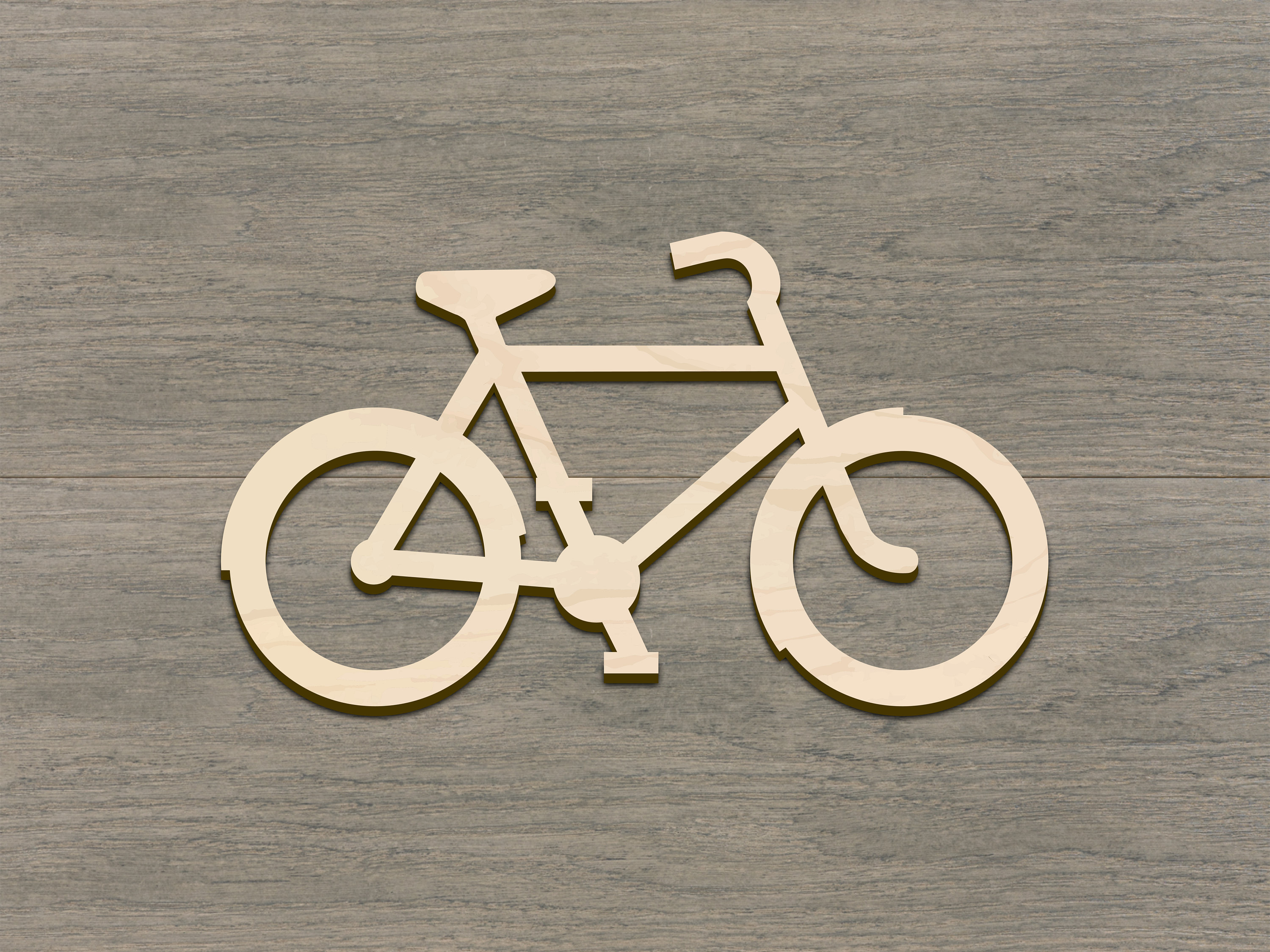Wooden Mountain Bike, Bike, Plywood Bike, Plywood Cut,wood Cutout ...