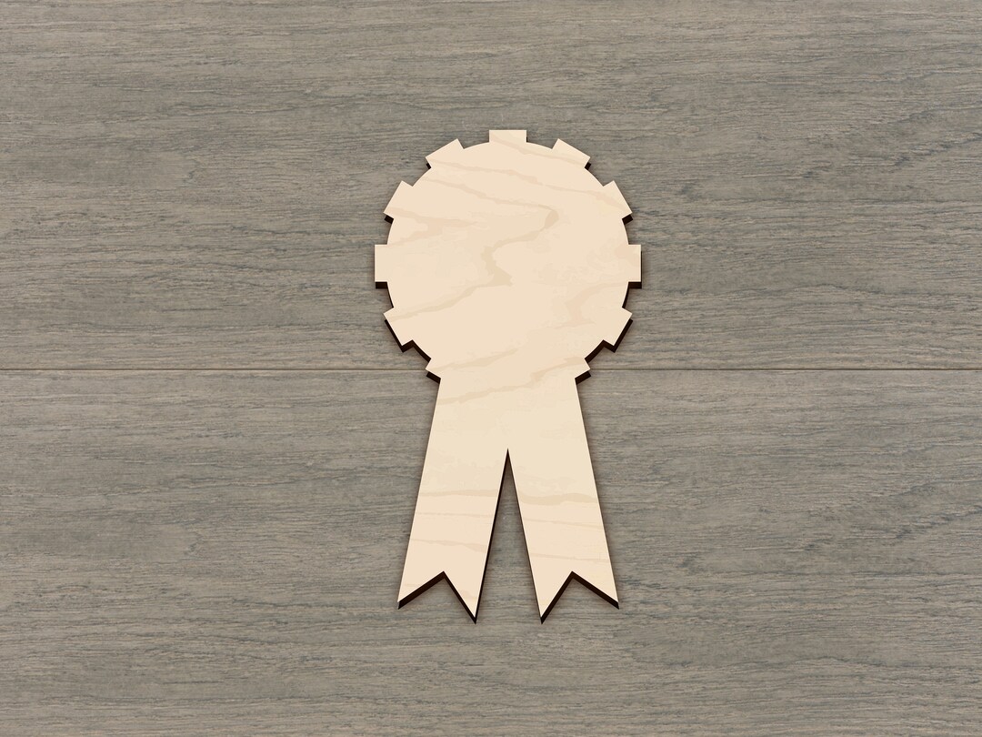Wooden Award Ribbon, Award, Wood Award Ribbon, Plywood Cut,wood Cutout ...