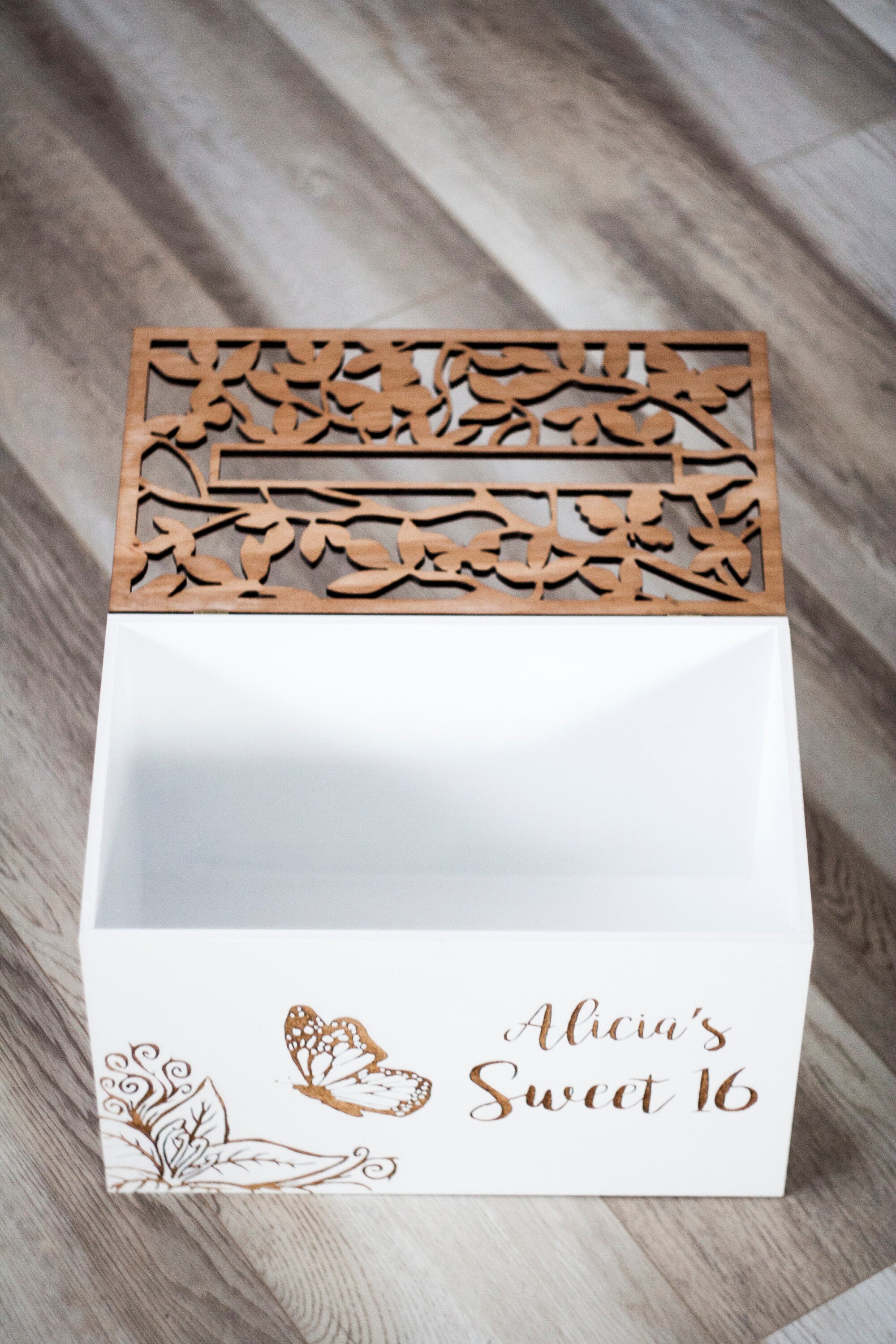 Sweet Sixteen Box Card, Custom Sweet Sixteen Birthday Card Box, Sweet ...