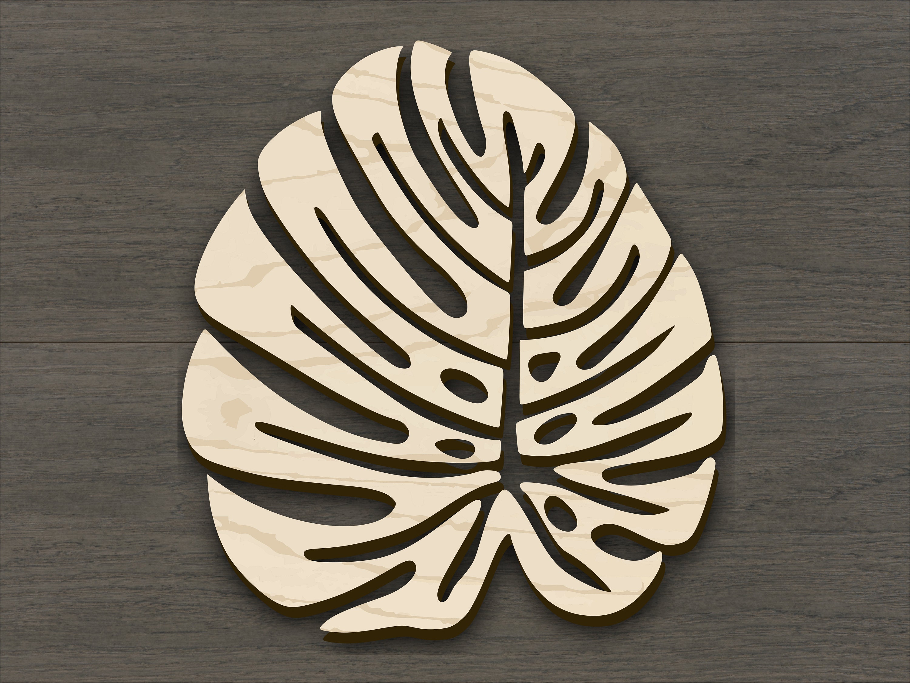 Monstera Leaf Wood Shape, MULTIPLE Sizes,monstera Cut Out,laser Cut ...