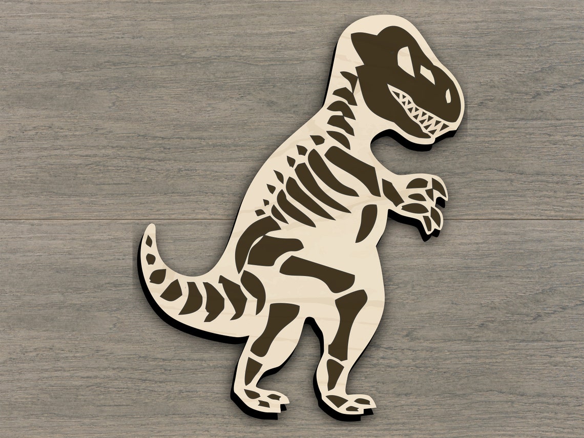 Wooden Tyrannosaurus Rex, T-rex, Wood T-rex, Plywood Cut,wood Cutout ...