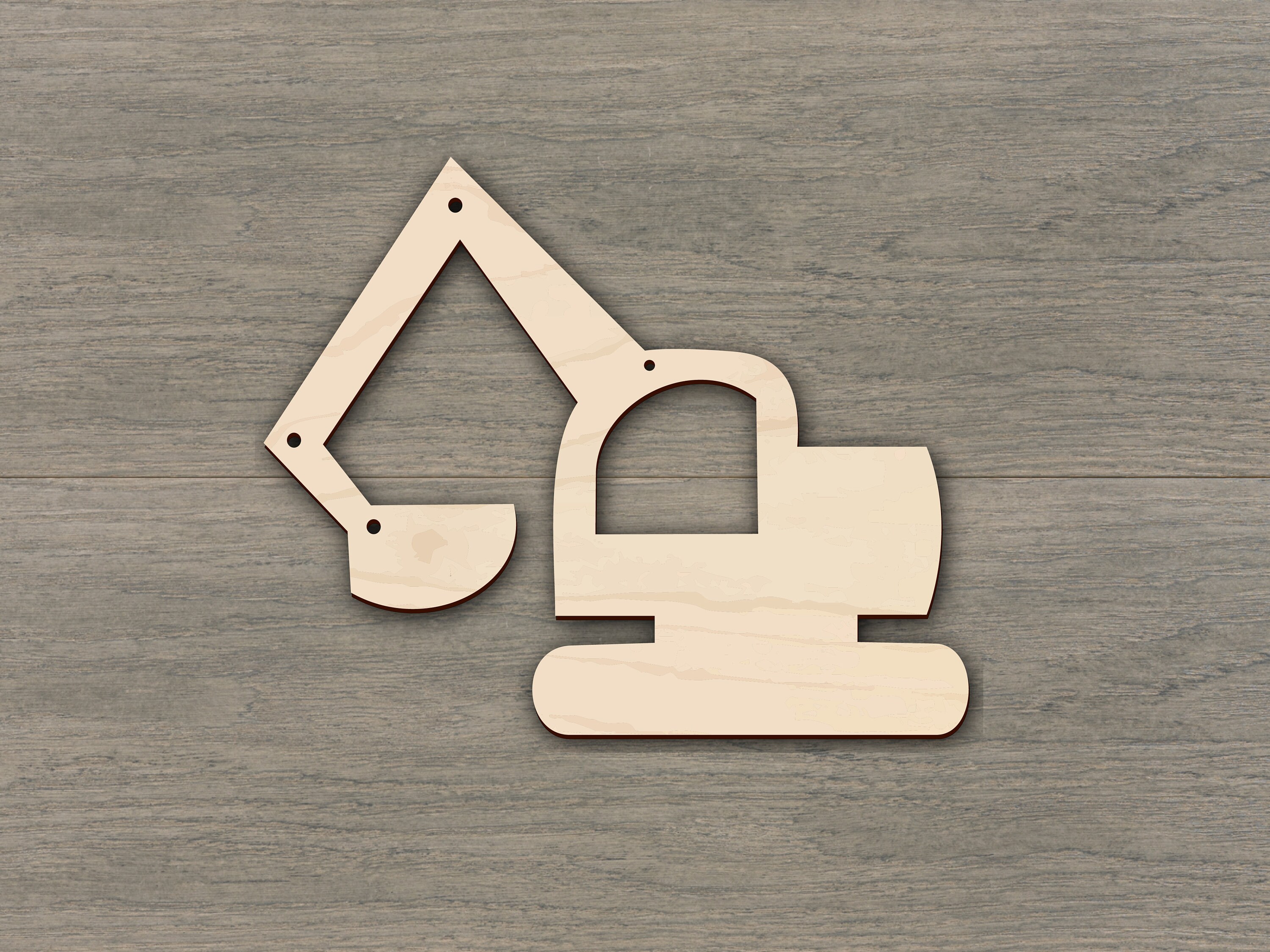 Wooden Excavator, Bulldozer, Heavy Vehicle, Wood Digger,plywood Cut ...