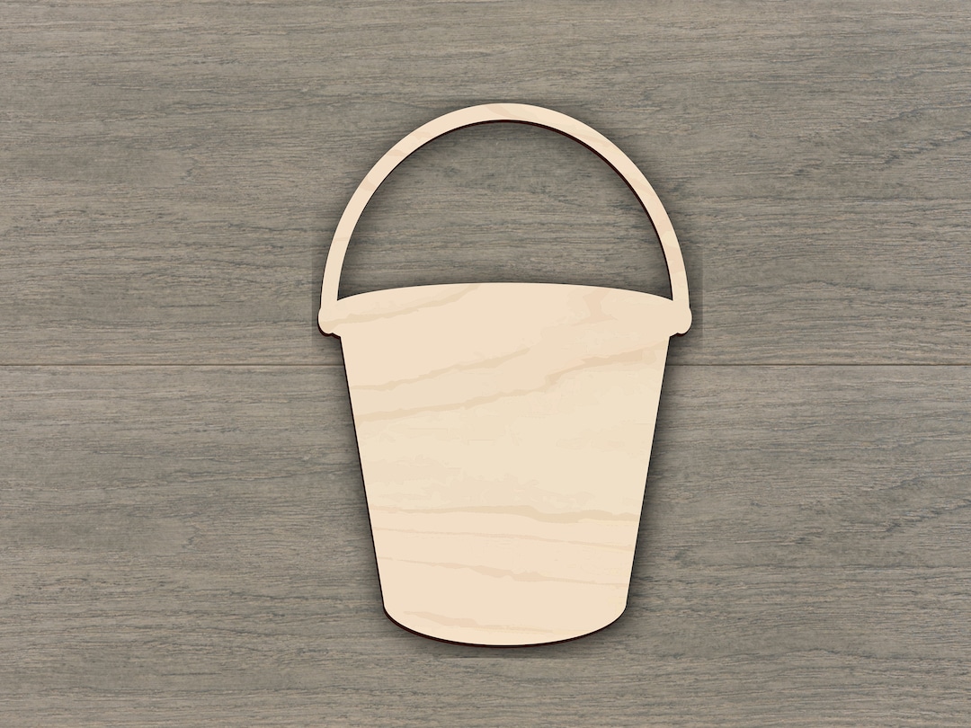 Wooden Bucket, Bucket, Wood Bucket, Plywood Cut,wood Cutout,plywood ...