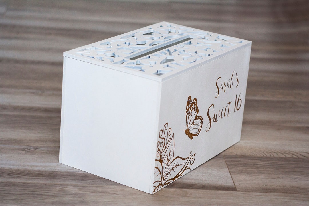 Sweet Sixteen Box Card, Custom Sweet Sixteen Birthday Card Box, Sweet ...