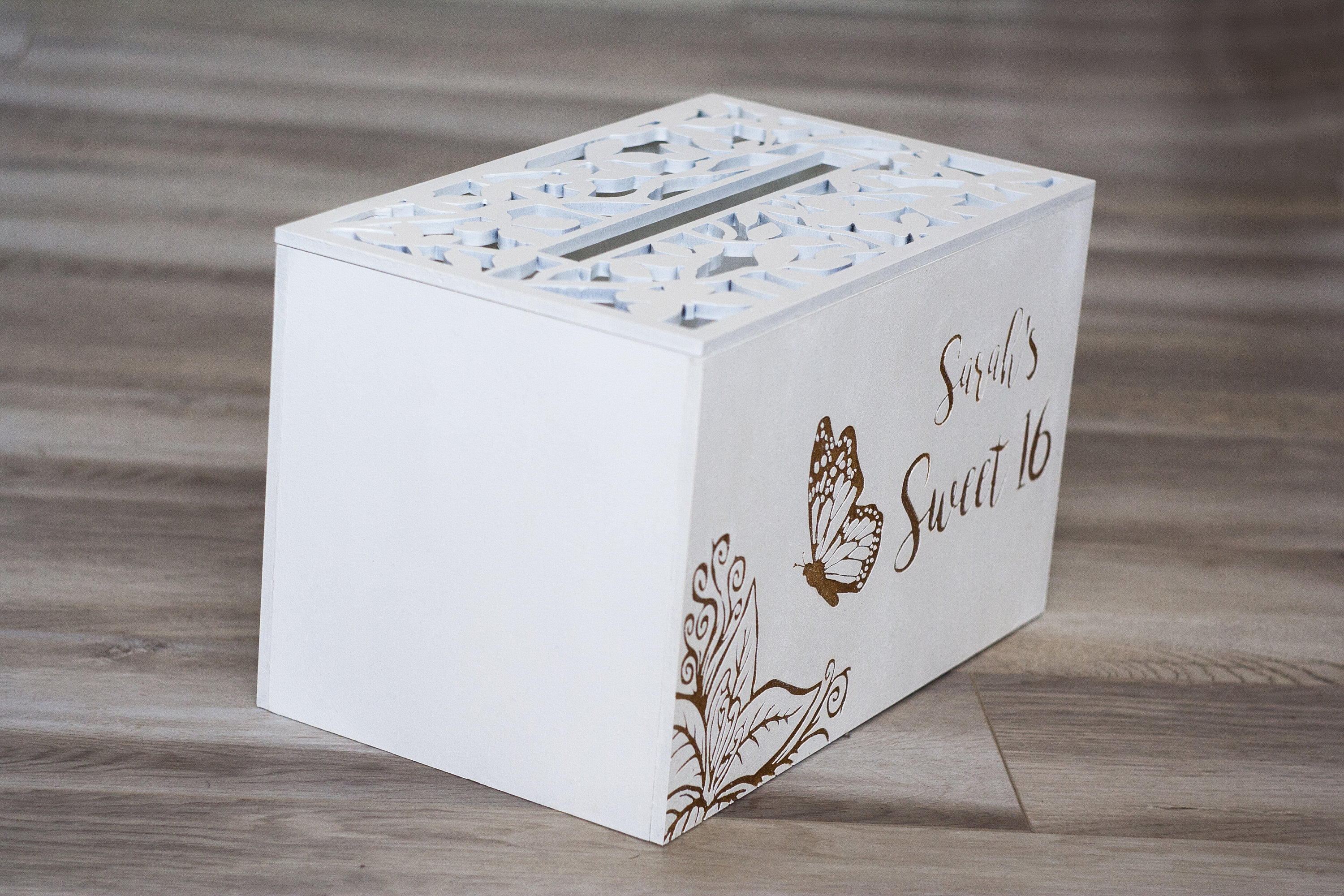 Sweet Sixteen Box Card, Custom Sweet Sixteen Birthday Card Box, Sweet ...