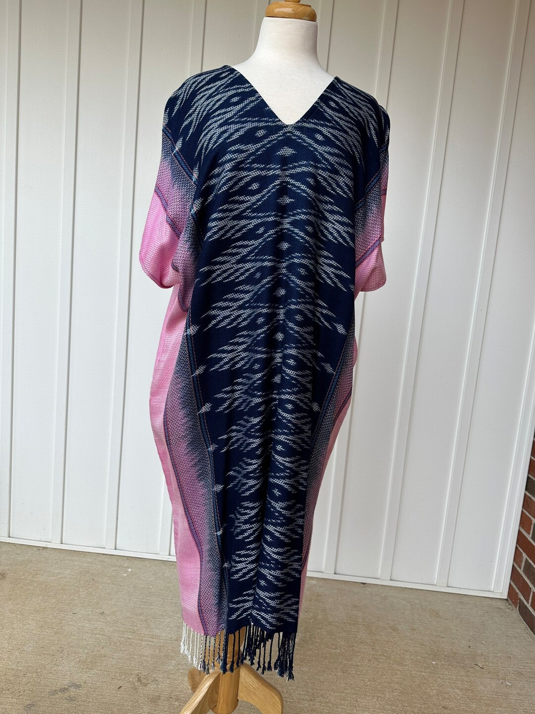 Woven Indigo Ikat Kaftan Organic Indigo Dye - Etsy