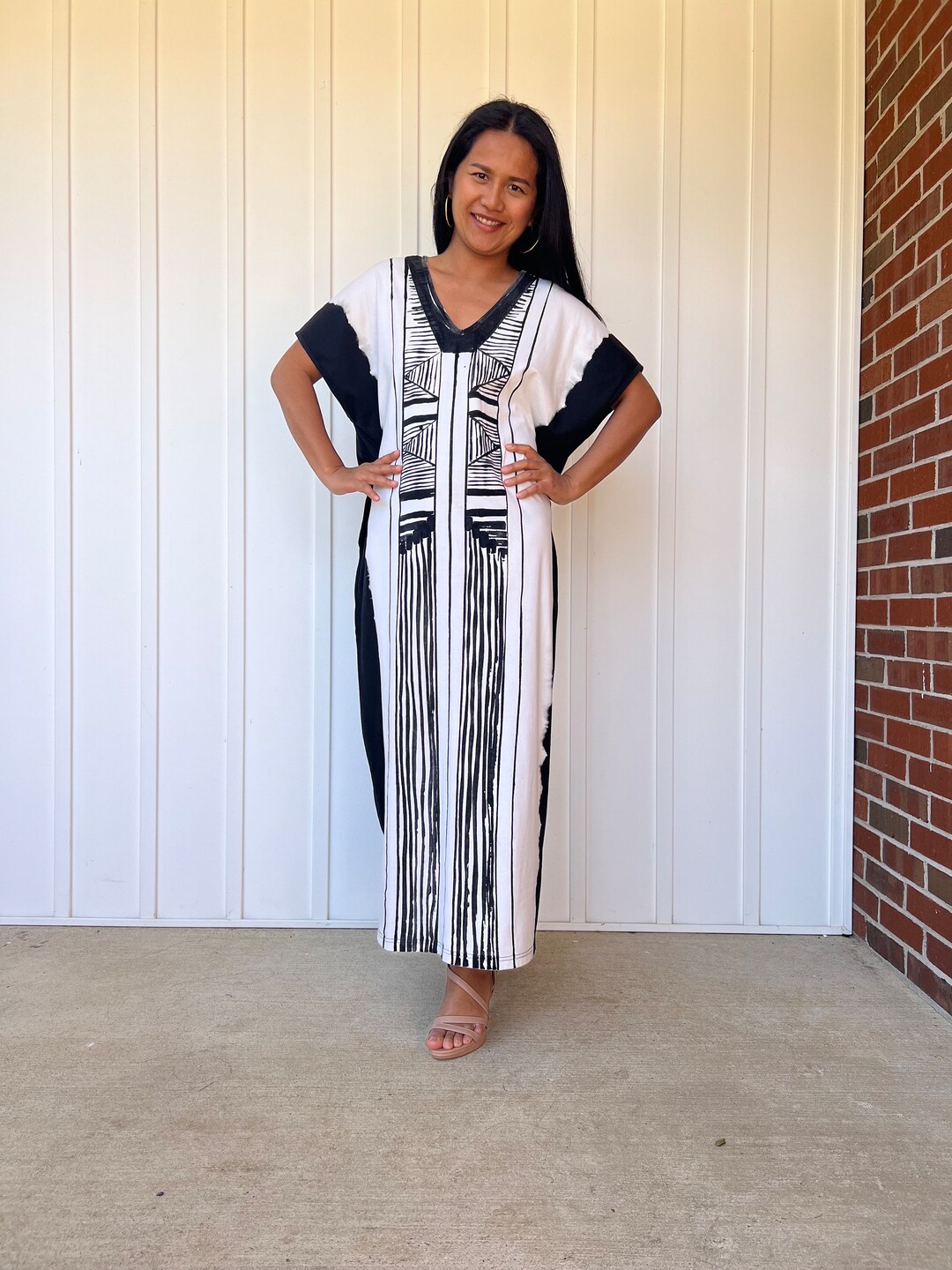 Alisa Dress Caftan Hand Batik - Etsy