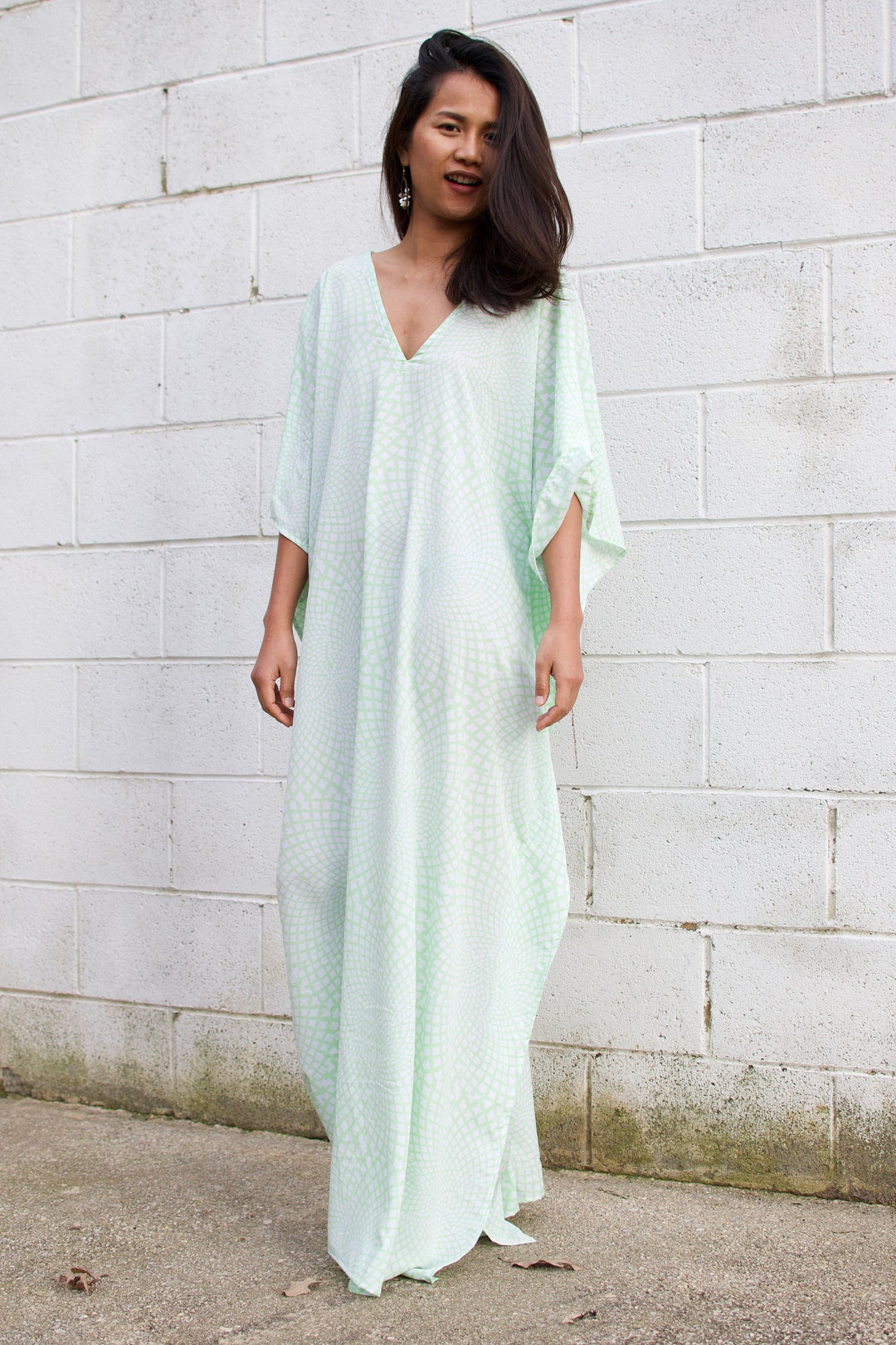 Chiffon Kaftan, Sheer Caftans for Women, Gifts for Her, Resort Wear, Oversize Vacation Dress ...
