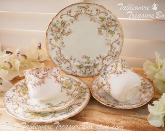 Tea cup plate set | Etsy