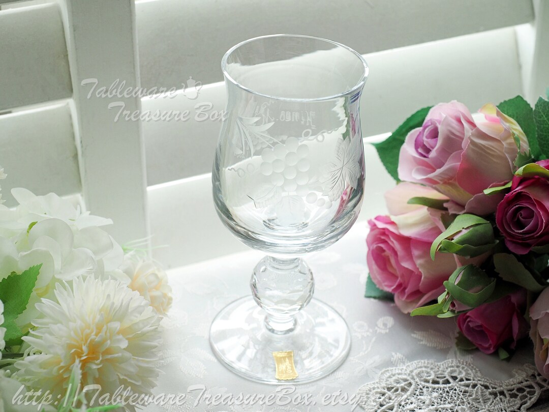 Vintage Meissen Crystal Glass Wine / Water Glass - Etsy
