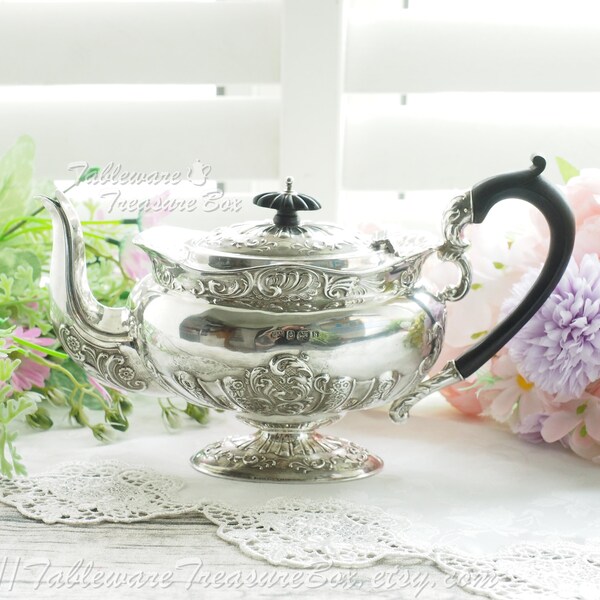 Antique Sterling Silver English Teapots - Etsy