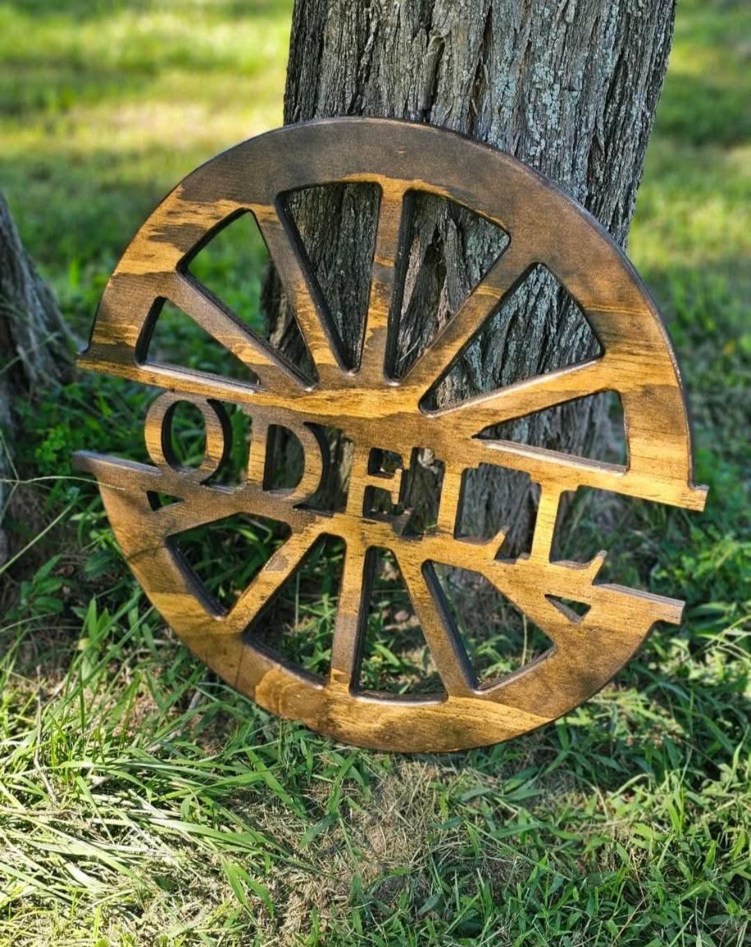 Personlize Wagon Wheel Cut File. - Etsy