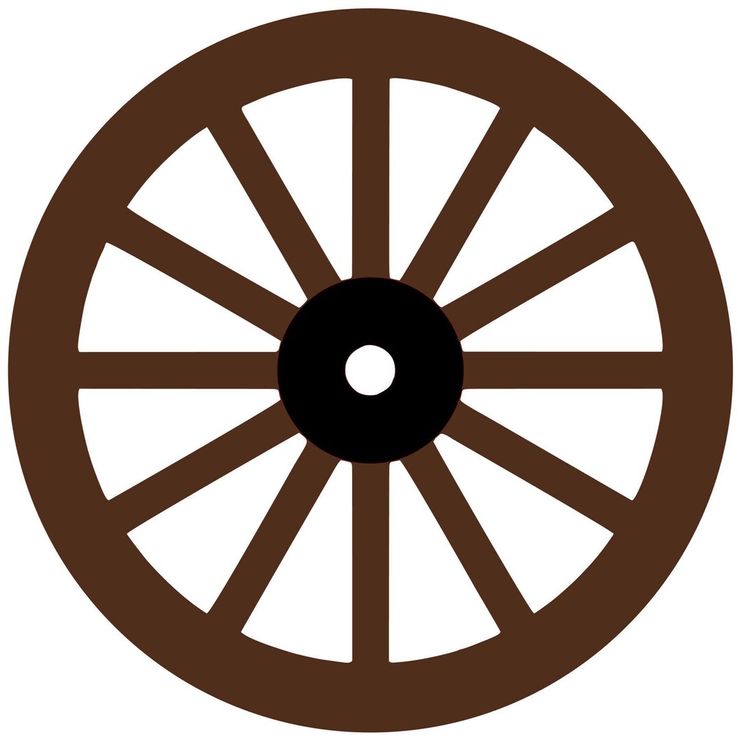 Wagon Spoke Wheel Decor SVG - Etsy