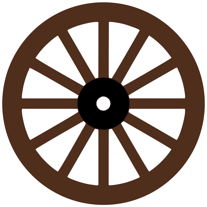 Wagon Spoke Wheel Decor SVG - Etsy