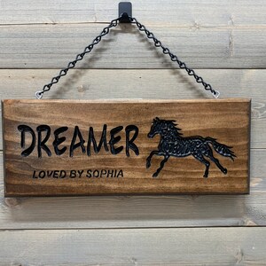 Goat Sign SMALL/ Horse Stall Name Plate/ Hand Routed Wooden Sign ...