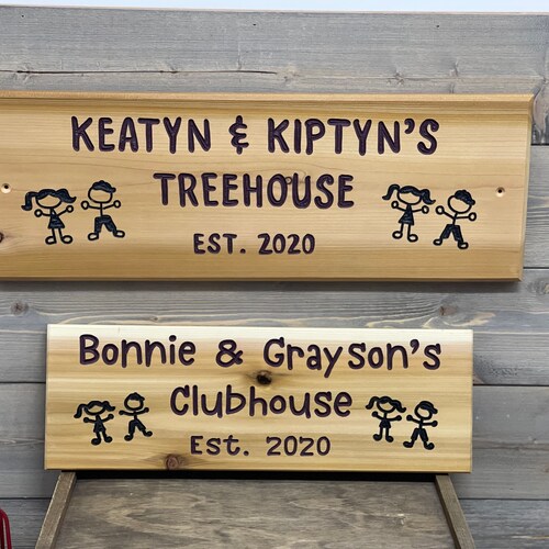 Custom Playhouse Sign for Kids Clubhouse Fort Playroom | Etsy