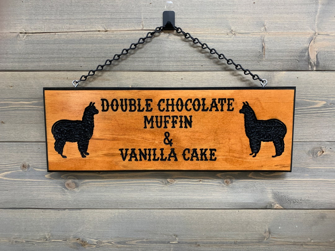 LARGE Alpaca Stable Sign/stall Name Plate/hand Routed Wooden Sign ...