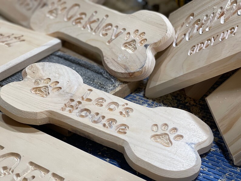 Dog Bone Sign Customized/personalized Dog Gifts/dog Crate Name | Etsy
