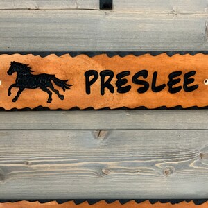 Stable Sign SMALL JAGGED Edge/hand Routed Wooden Sign/personalized ...