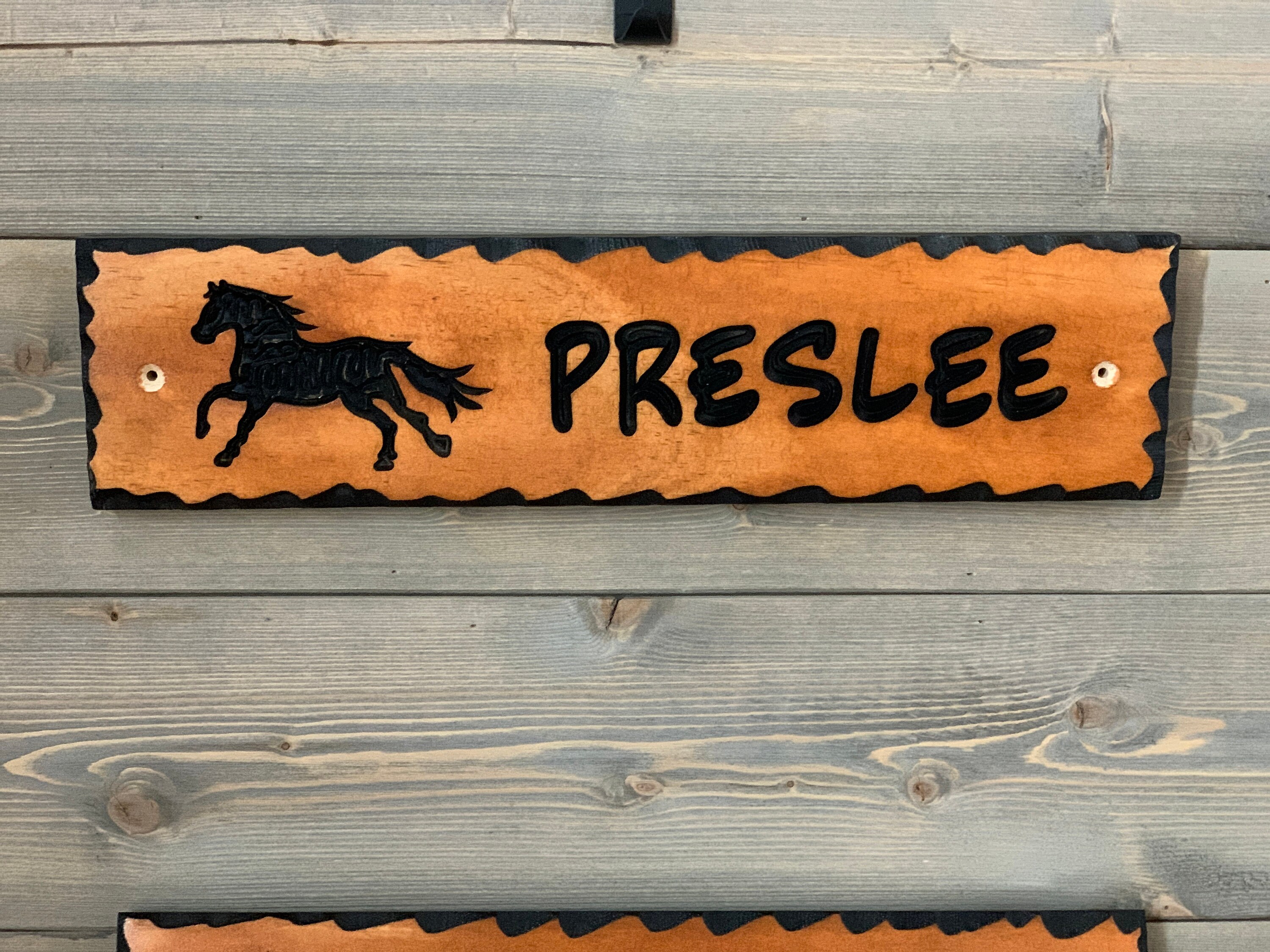 Stable Sign SMALL JAGGED Edge/hand Routed Wooden | Etsy