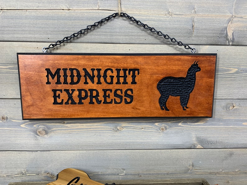 LARGE Alpaca Stable Sign/stall Name Plate/hand Routed Wooden - Etsy