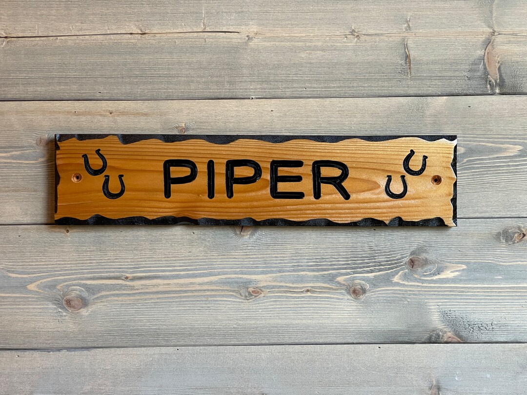 Stable Sign SMALL Cedar/hand Routed Wooden Sign/personalized Horse Wood ...
