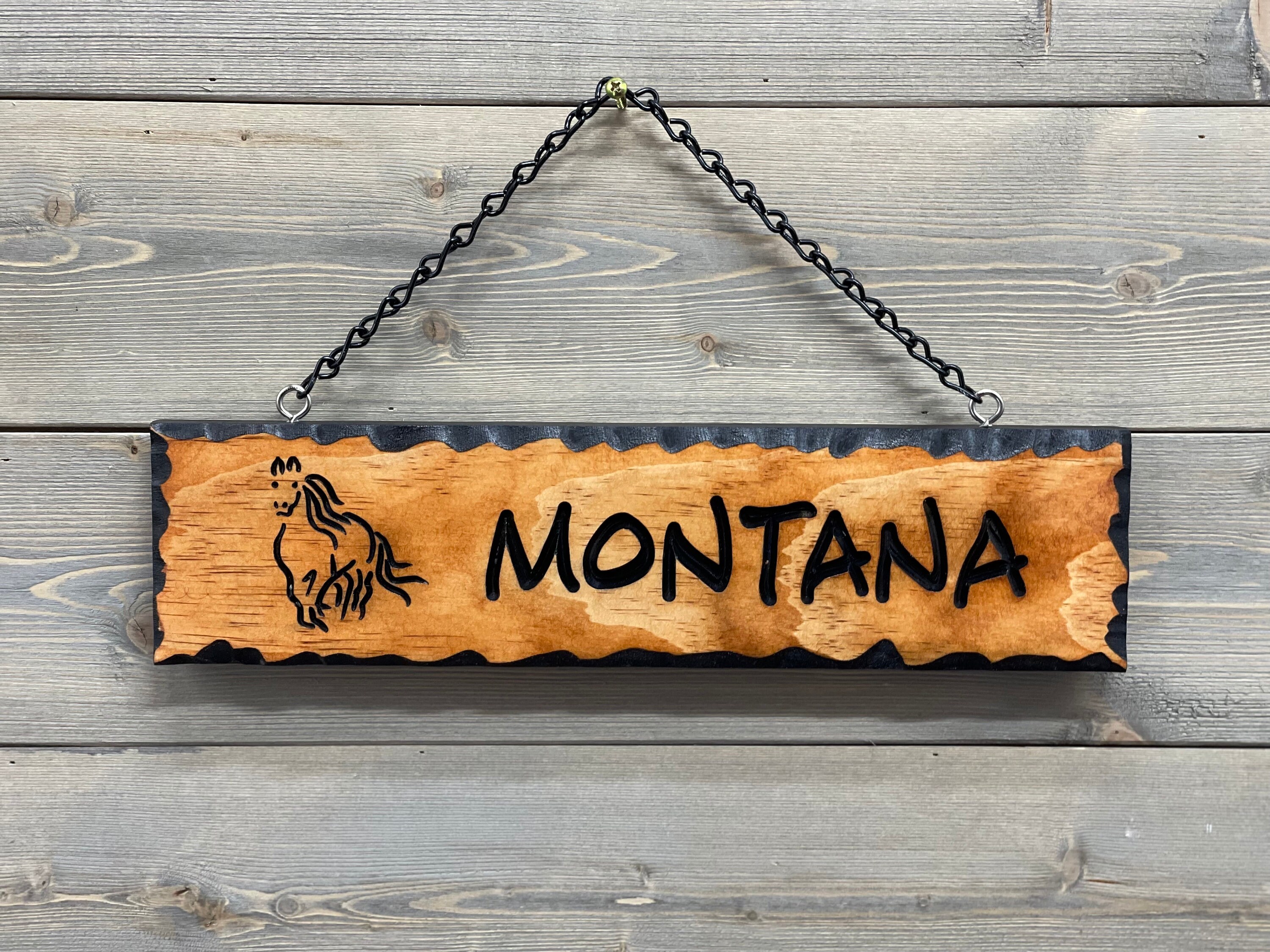 Stable Sign SMALL JAGGED Edge/hand Routed Wooden | Etsy