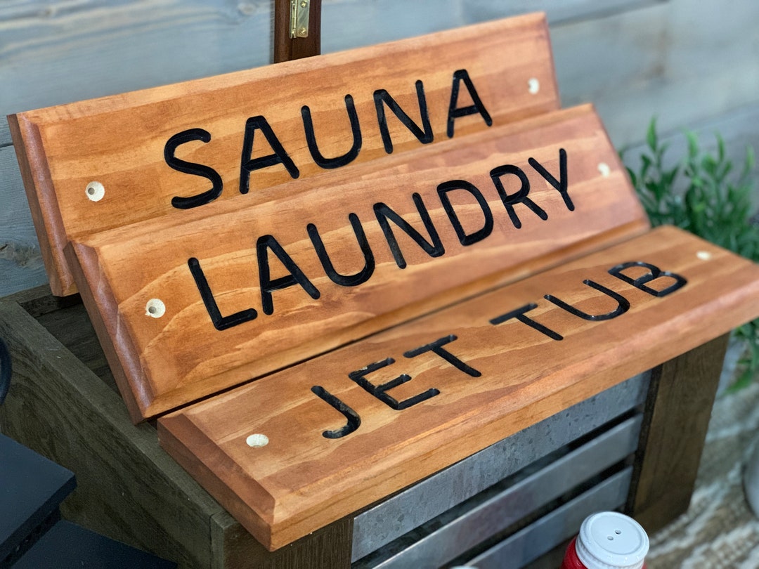 Door Sign SMALL BASIC/ Hand Routed Wooden Sign/ Personalized - Etsy