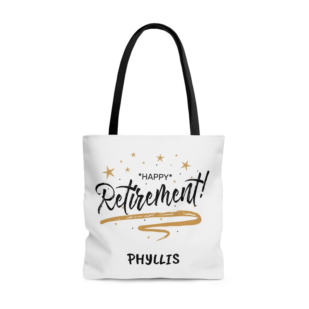 Personalized Happy Retirement Tote Bag Custom Gifts for - Etsy