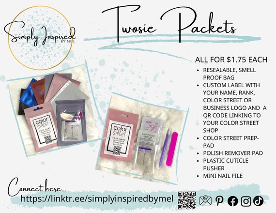 Color Street Sample Packets WITHOUT TWOSIE. | Etsy