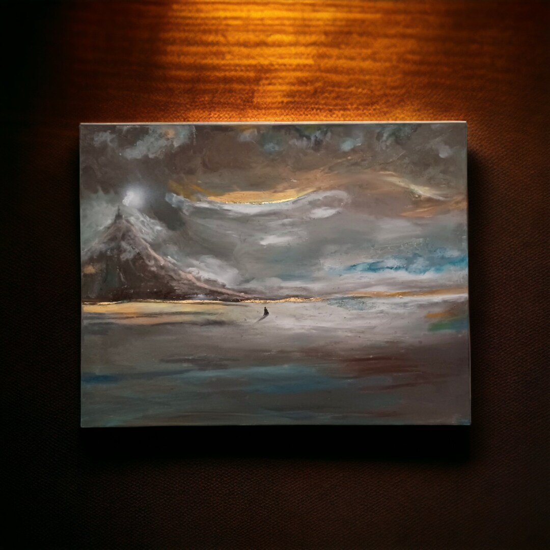 Monch. Mystical Art. Original Art, Large Painting, Unique Gift, Wall ...