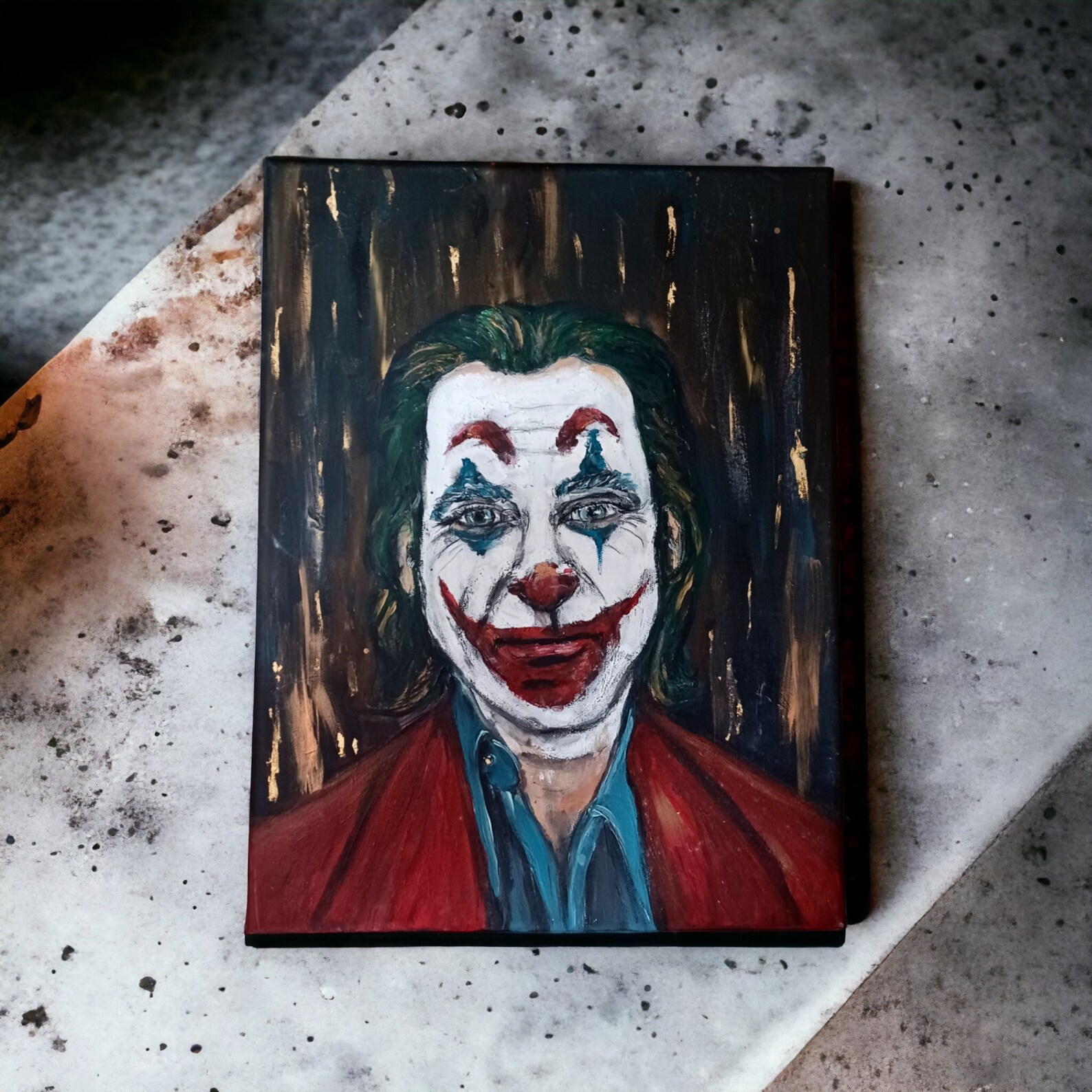 ORIGINAL, Joker, Acrylic Painting on Canvas, Original Art, Gift for Him ...
