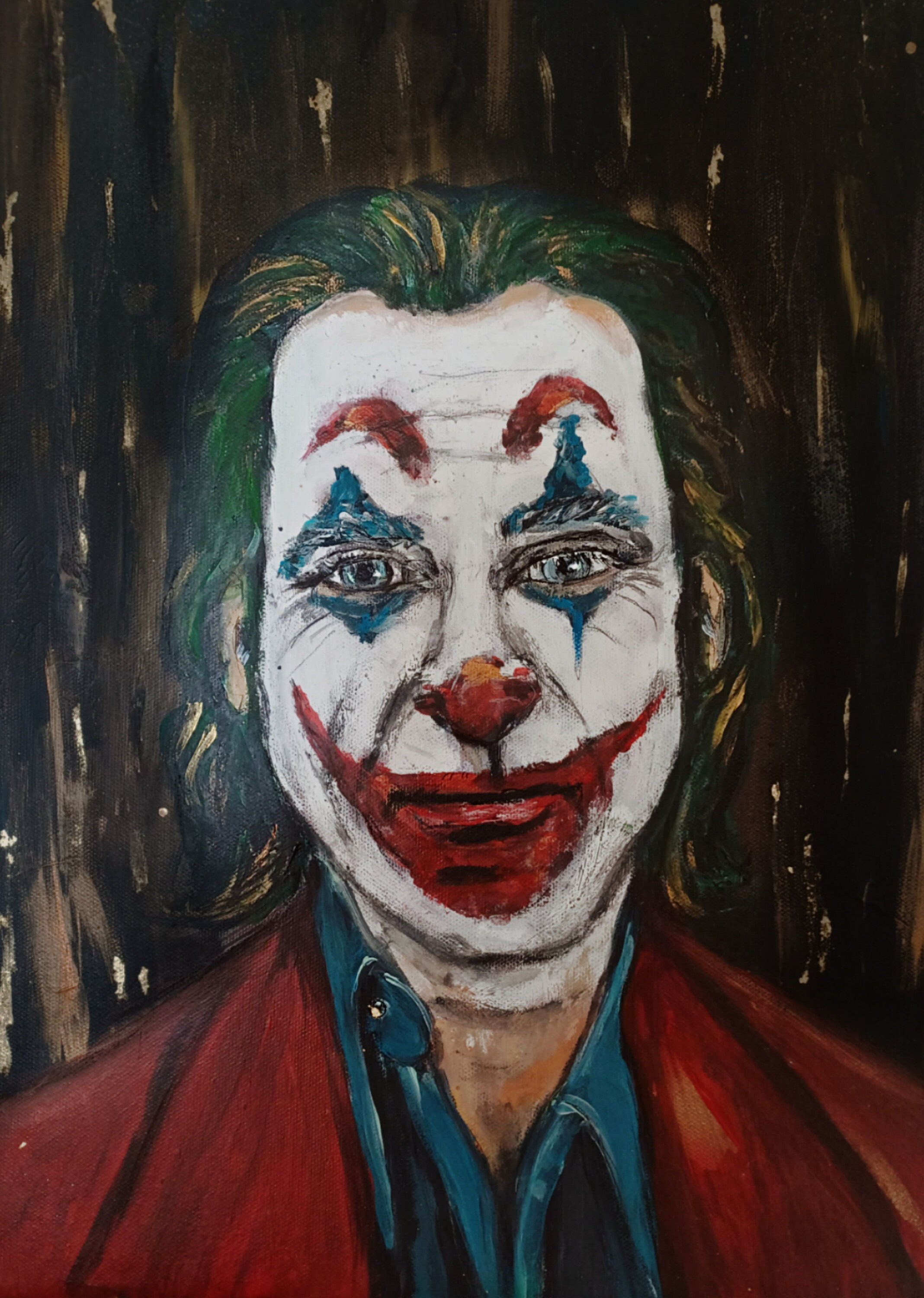 ORIGINAL, Joker, Acrylic Painting on Canvas, Original Art, Gift for Him ...
